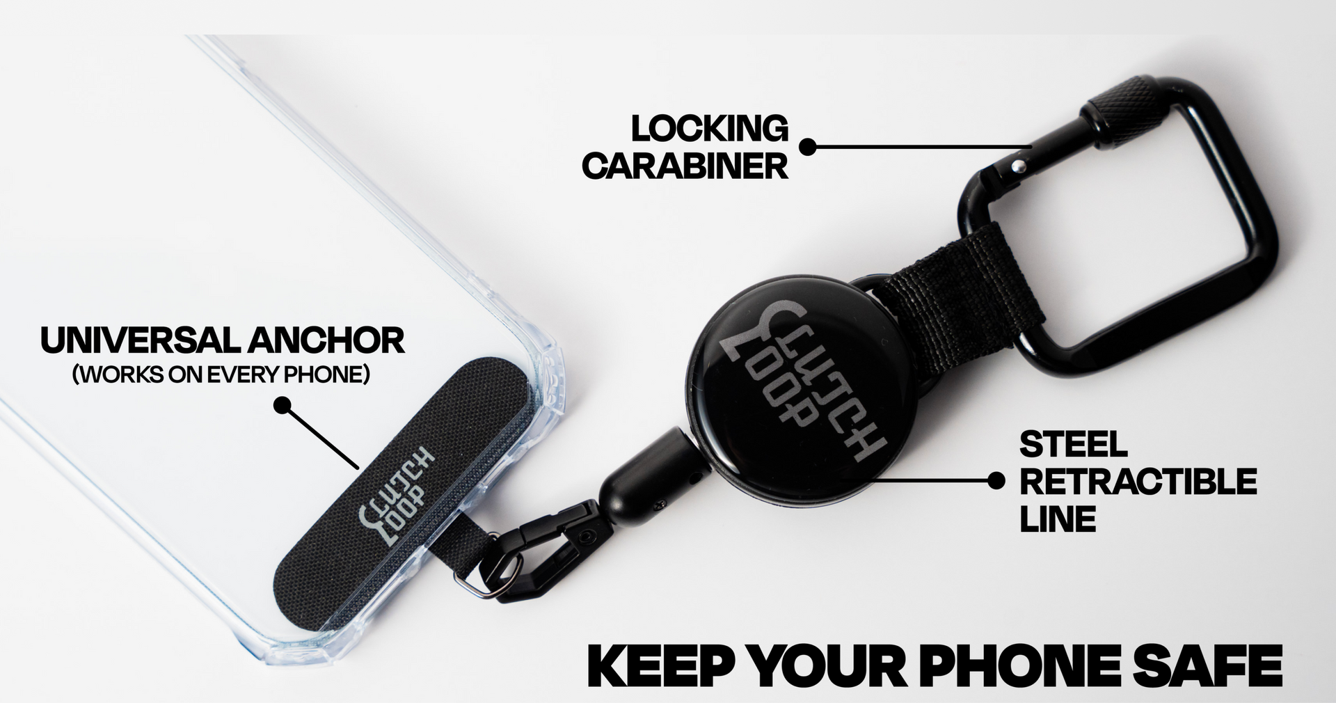 ClutchLoop Universal Anti-Theft Phone Tether